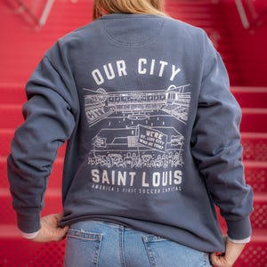 Our City Comfort Colors Saint Louis City Crewneck Sweatshirt Soccer - Etsy