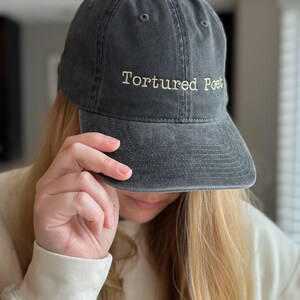 Tortured Poet Embroidered Dad Hat - Etsy