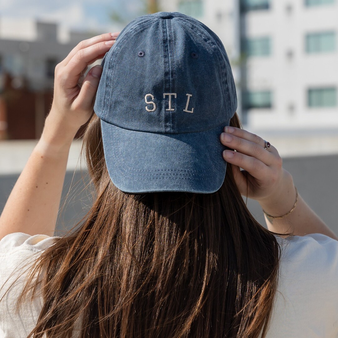 Embroidered STL Vintage Style Dad Hat Saint Louis Baseball Hat ...