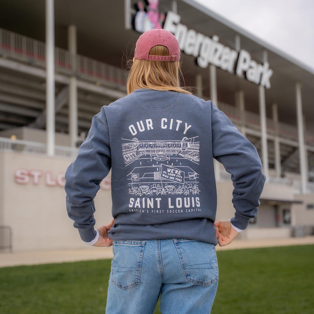 Our City Comfort Colors Saint Louis City Crewneck Sweatshirt Soccer - Etsy