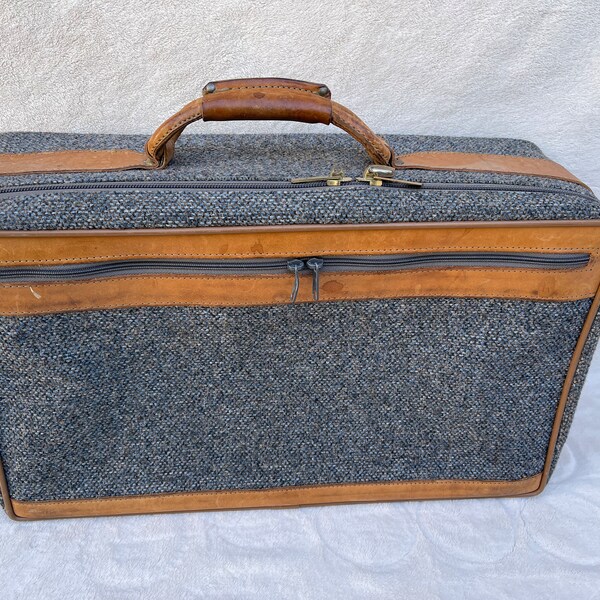 Tweed Suitcase - Etsy