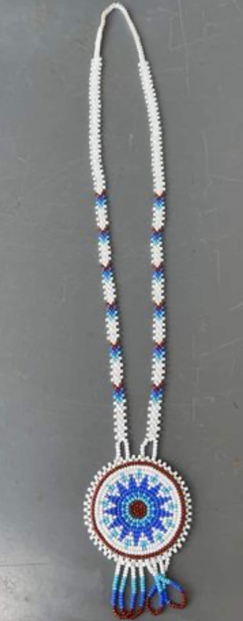 Native American Beaded Medallion - Etsy