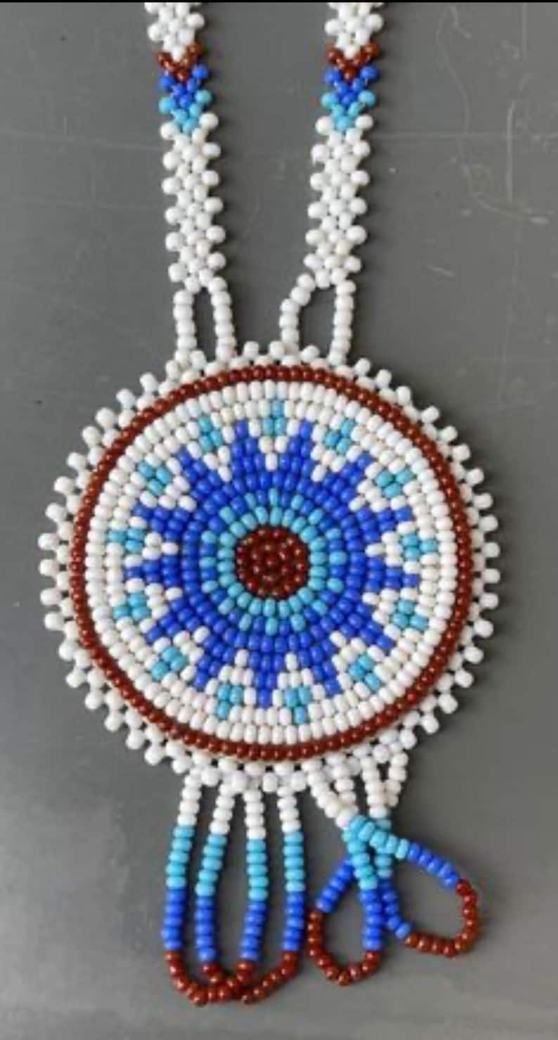 Native American Beaded Medallion - Etsy