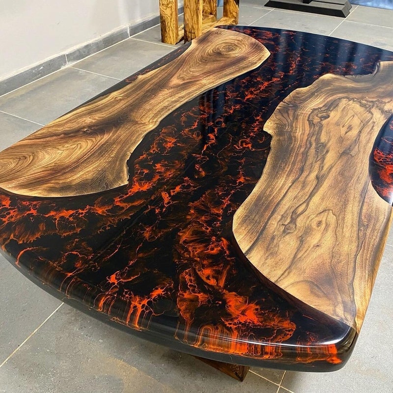 Fire Epoxy Table - Etsy