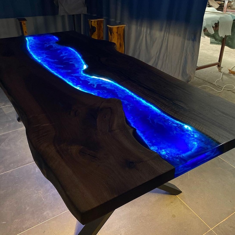 Led Resin Table - Etsy