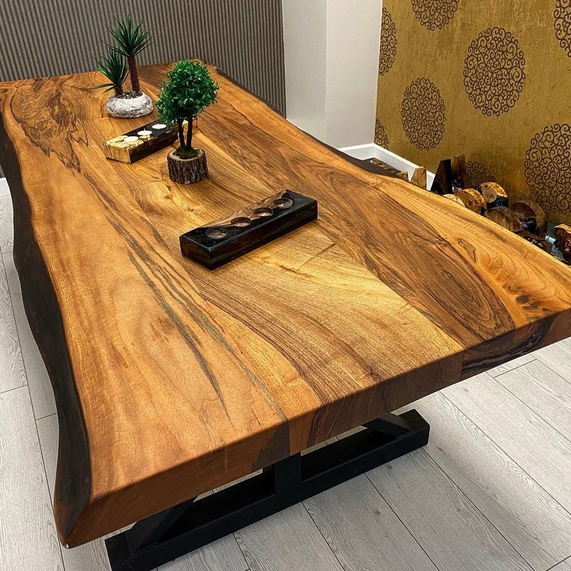 Natural Wood Table - Etsy