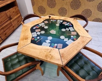 Hexagon Poker Table - Etsy