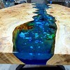 Custom Order Waterfall Blue River Epoxy Table Dining Table Kitchen and ...