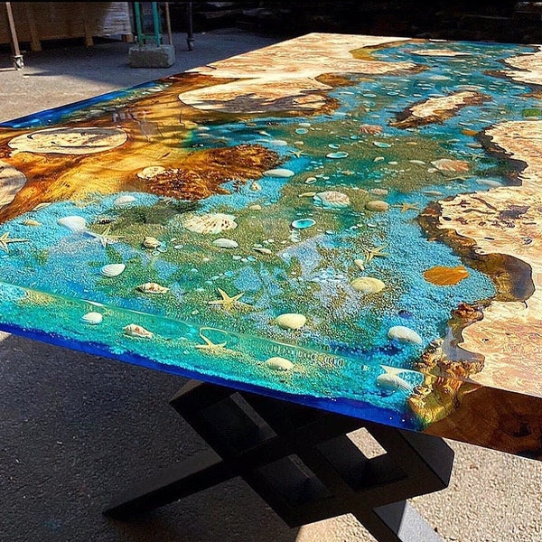 Sea Epoxy Table - Etsy