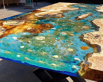 River Resin Table | Etsy