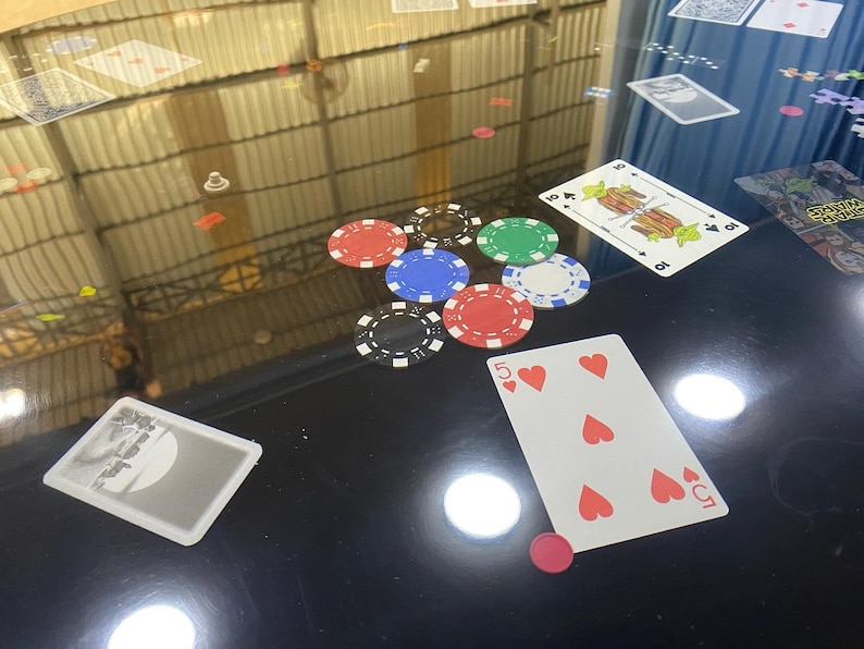 Custom Order Diameter Resin Black Round Epoxy Table-dining Table-poker ...