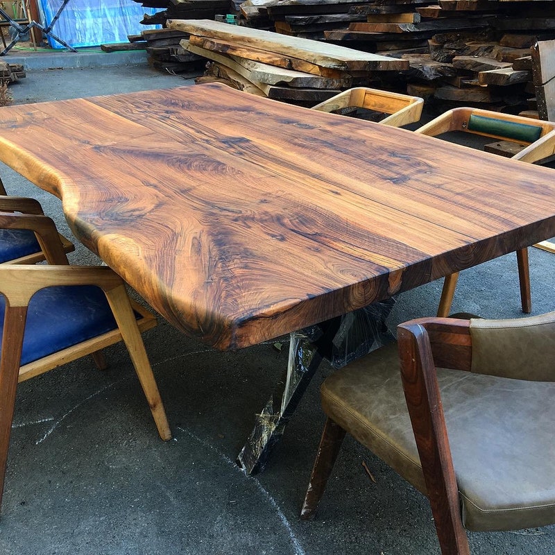 Walnut Table - Etsy