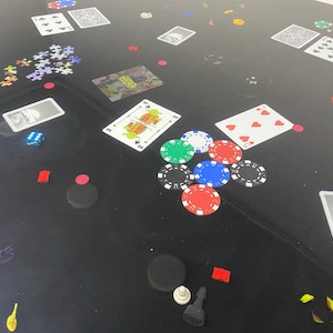 Custom Order Diameter Resin Black Round Epoxy Table-dining Table-poker ...