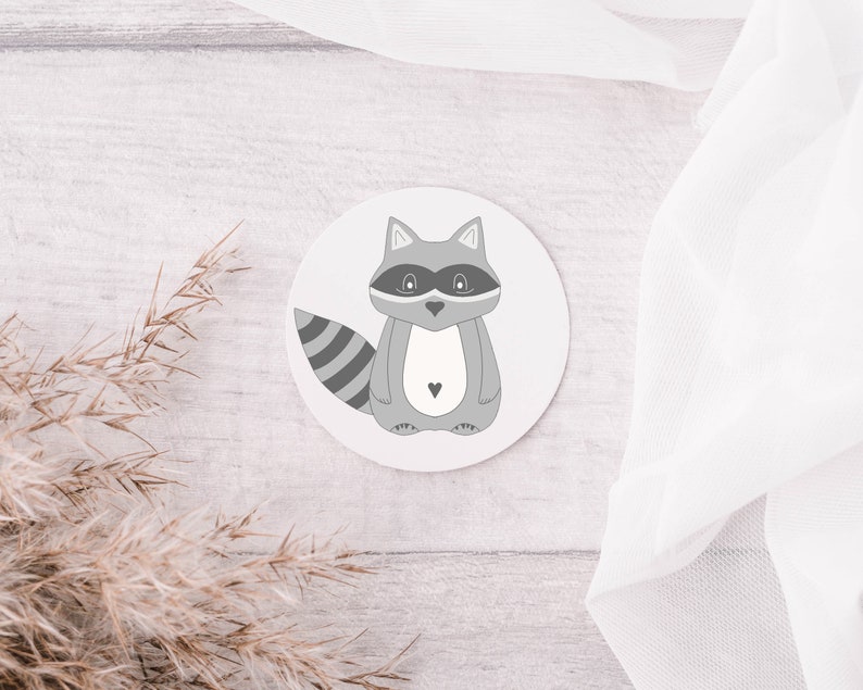 Raccoon Stickers / Small Raccoons / Stickers / Stickers / Gift / Baby ...