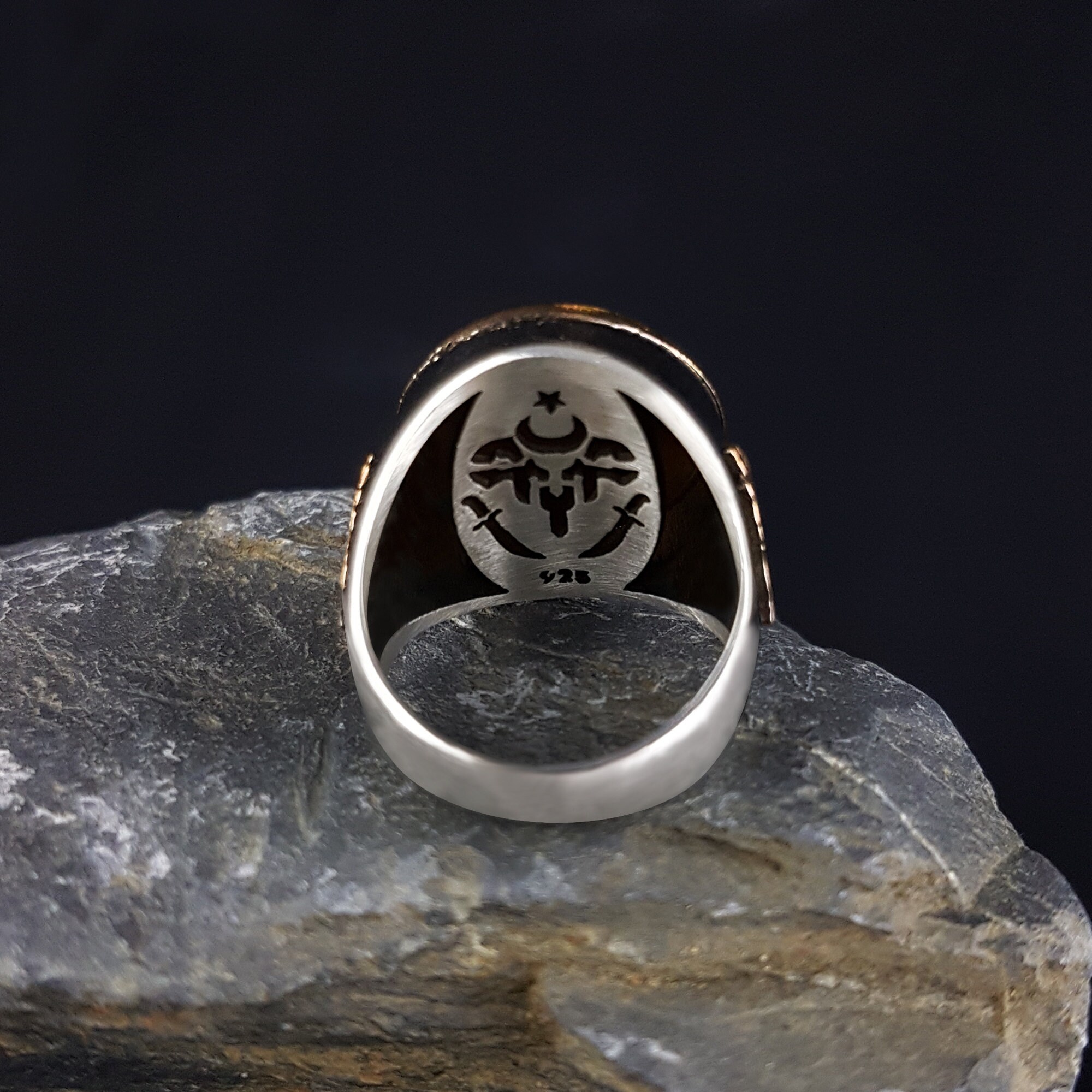 Double Headed Eagle Handmade Mens Ring 925 Sterling Silver - Etsy