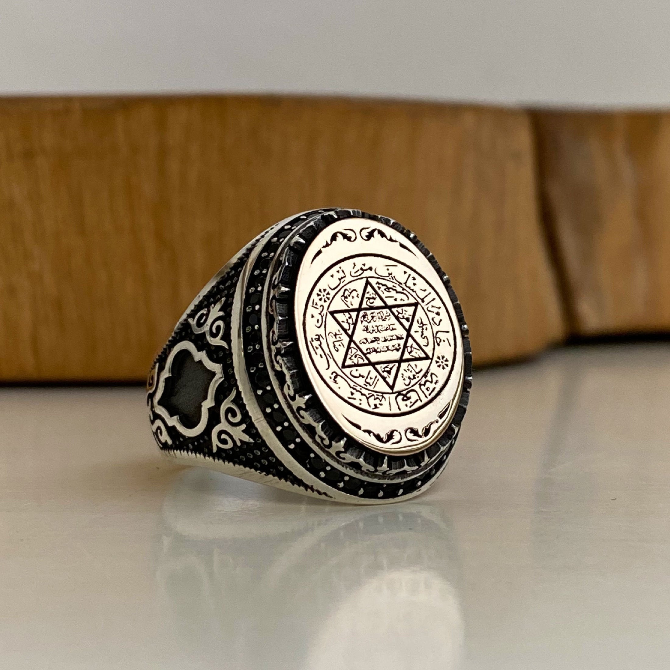 Solomon Siegel Ring König Salomon Silber Ring Kabbalah Ring | Etsy