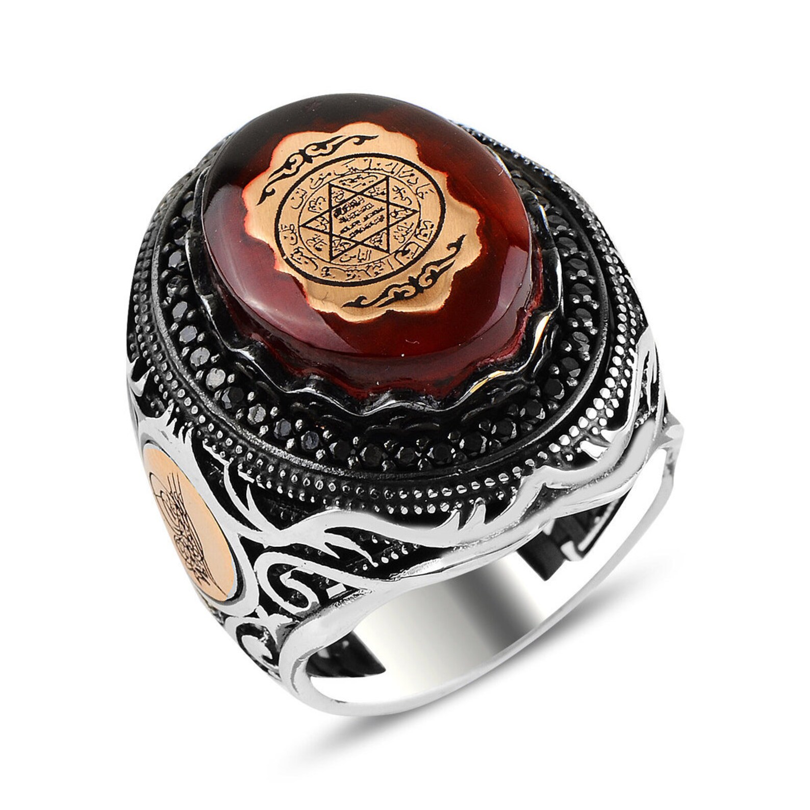 Solomon Siegel Ring König Salomon Silber Ring Kabbalah Ring | Etsy