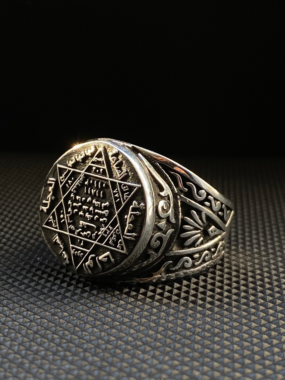 Seal of Solomon Ring Men's Ring of Solomon Seal of - Etsy Canada