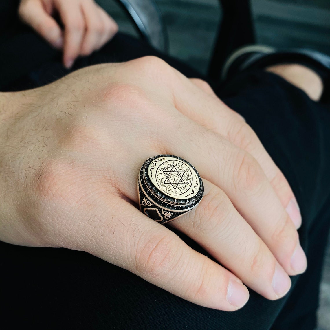 Solomon Siegel Ring König Salomon Silber Ring Kabbalah Ring | Etsy