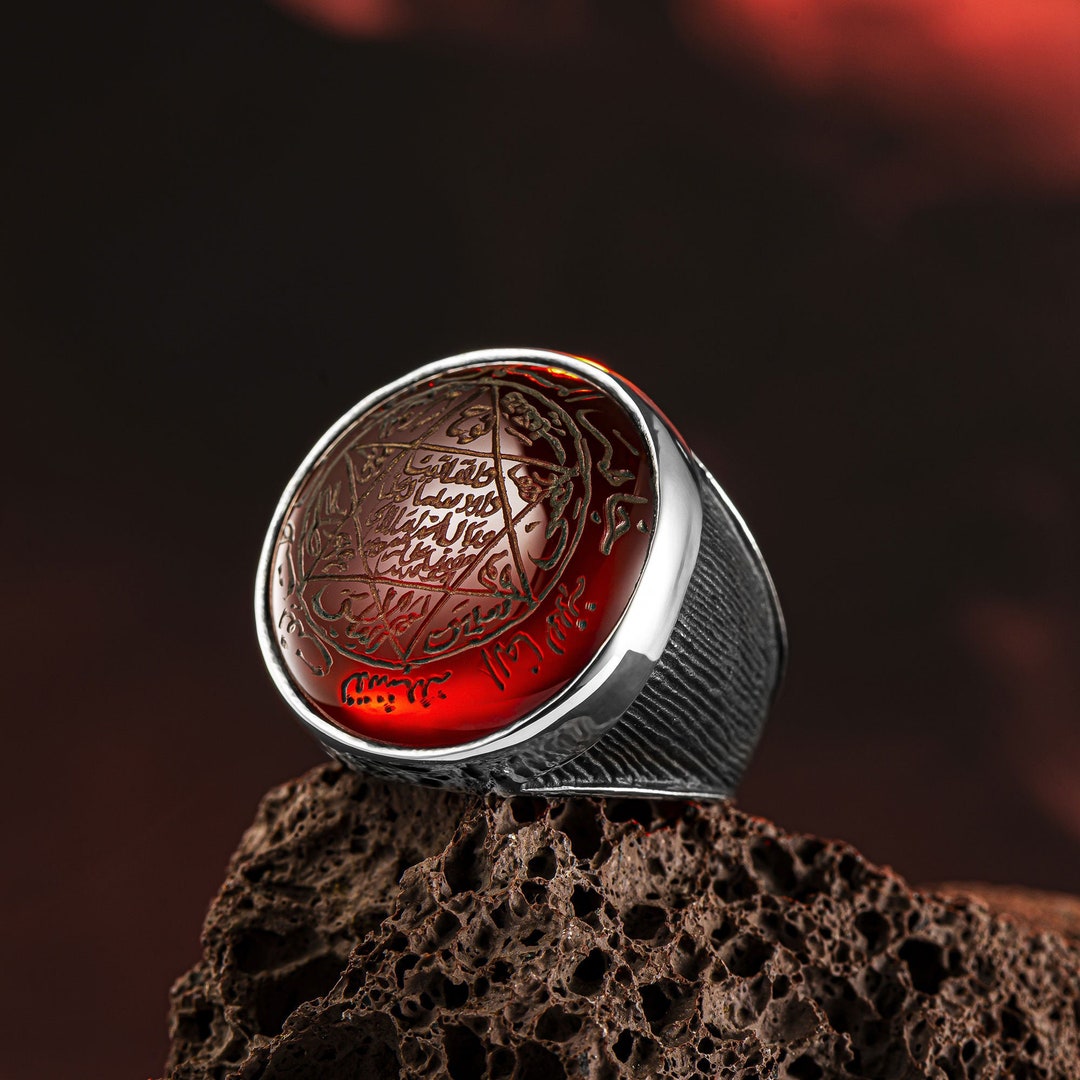 King Solomon's Seal Ring, Solomon's Ring, Seal Ring, Kabbalah Ring ...