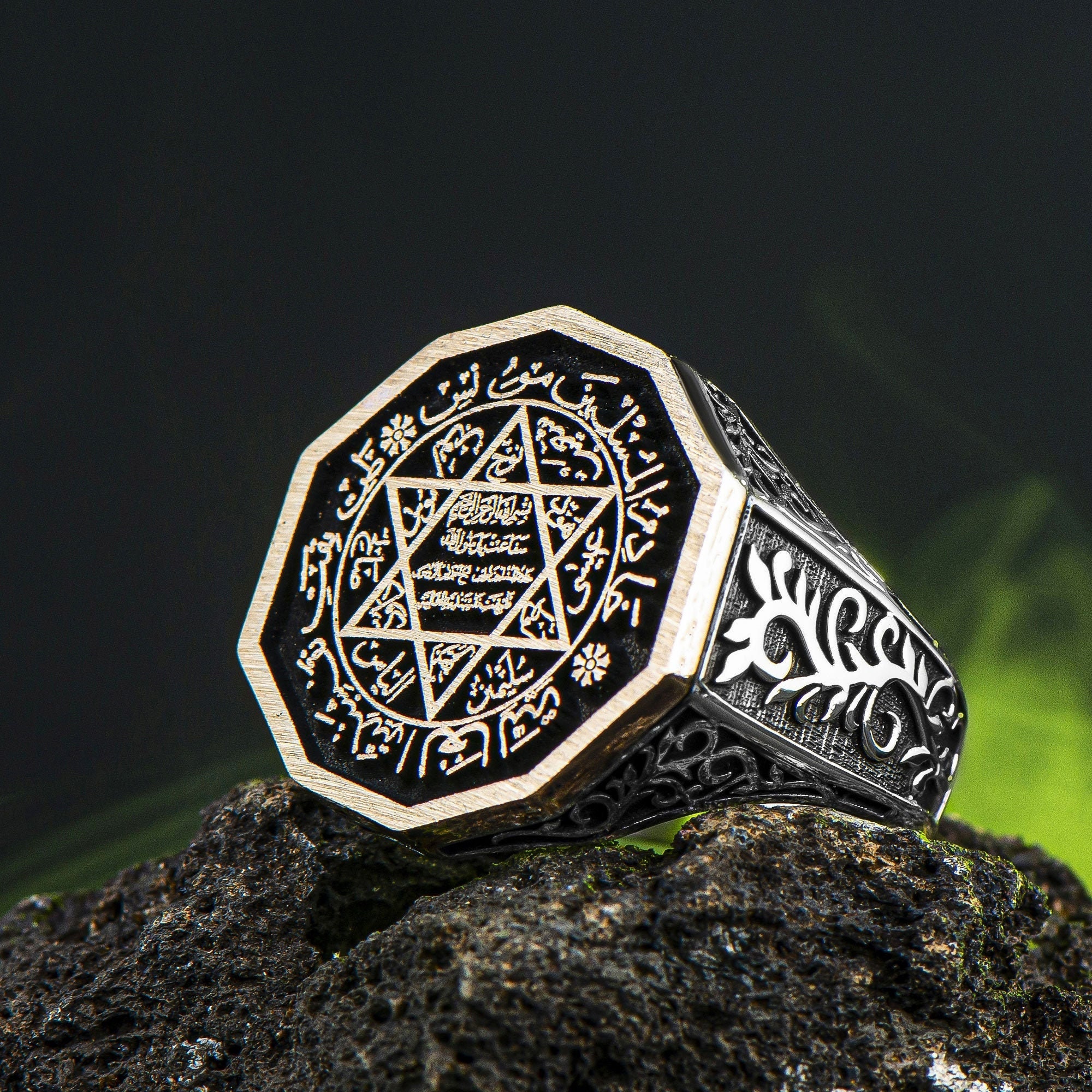 Solomon Siegel Ring König Salomon Silber Ring Kabbalah Ring | Etsy