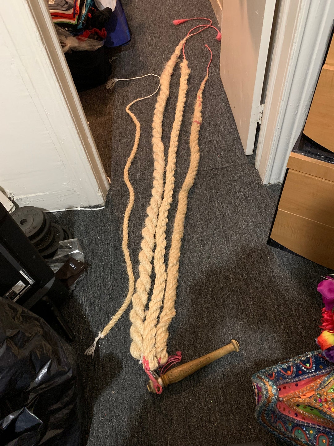 Fuete Látigo De Carnaval Dominicano / Manila Rope Bullwhip 5 Ft Long - Etsy