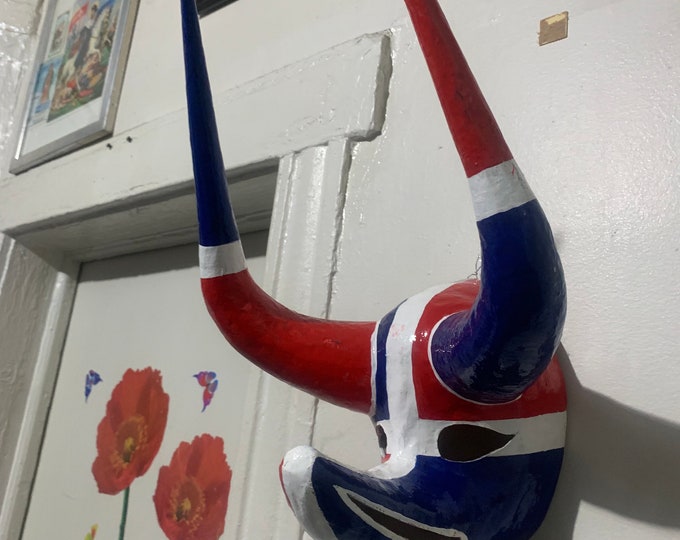 Dominican Carnival Mask for Wall Display 20” Height - Etsy