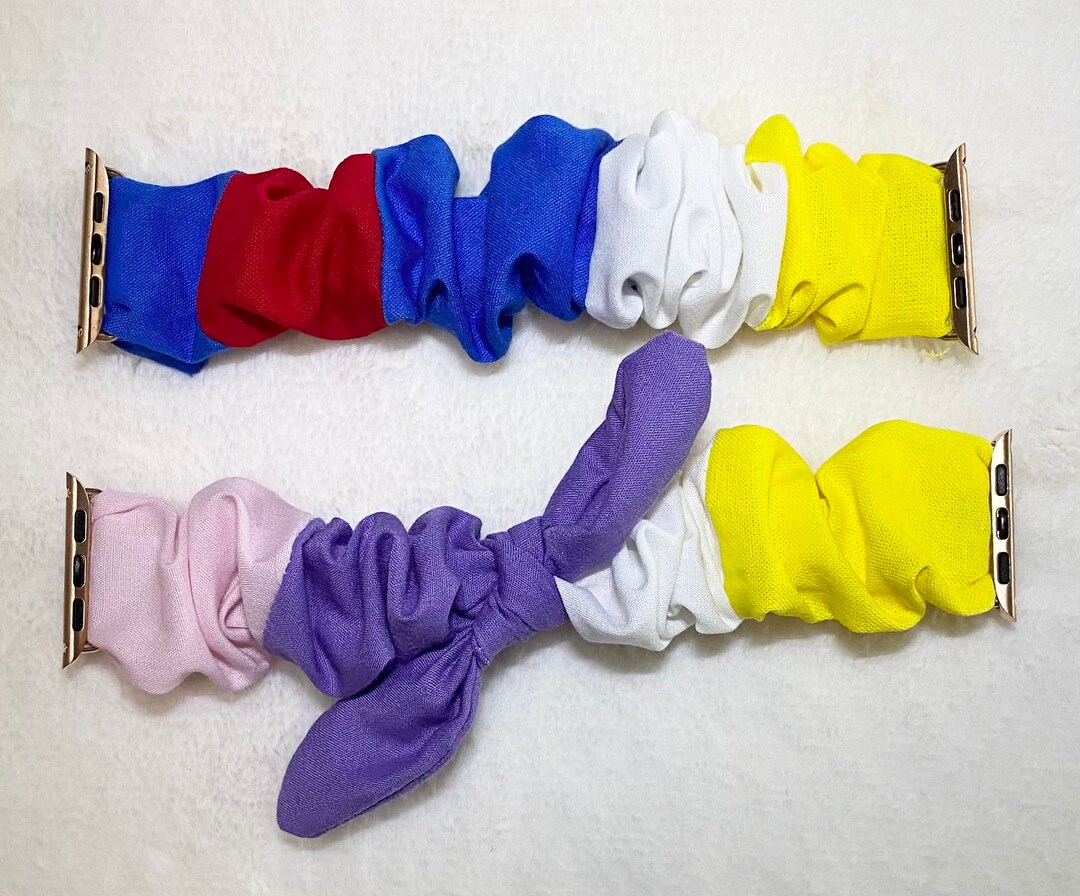 Donald Duck and Daisy Duck Inspired Set of Two Scrunchie Bands for ...