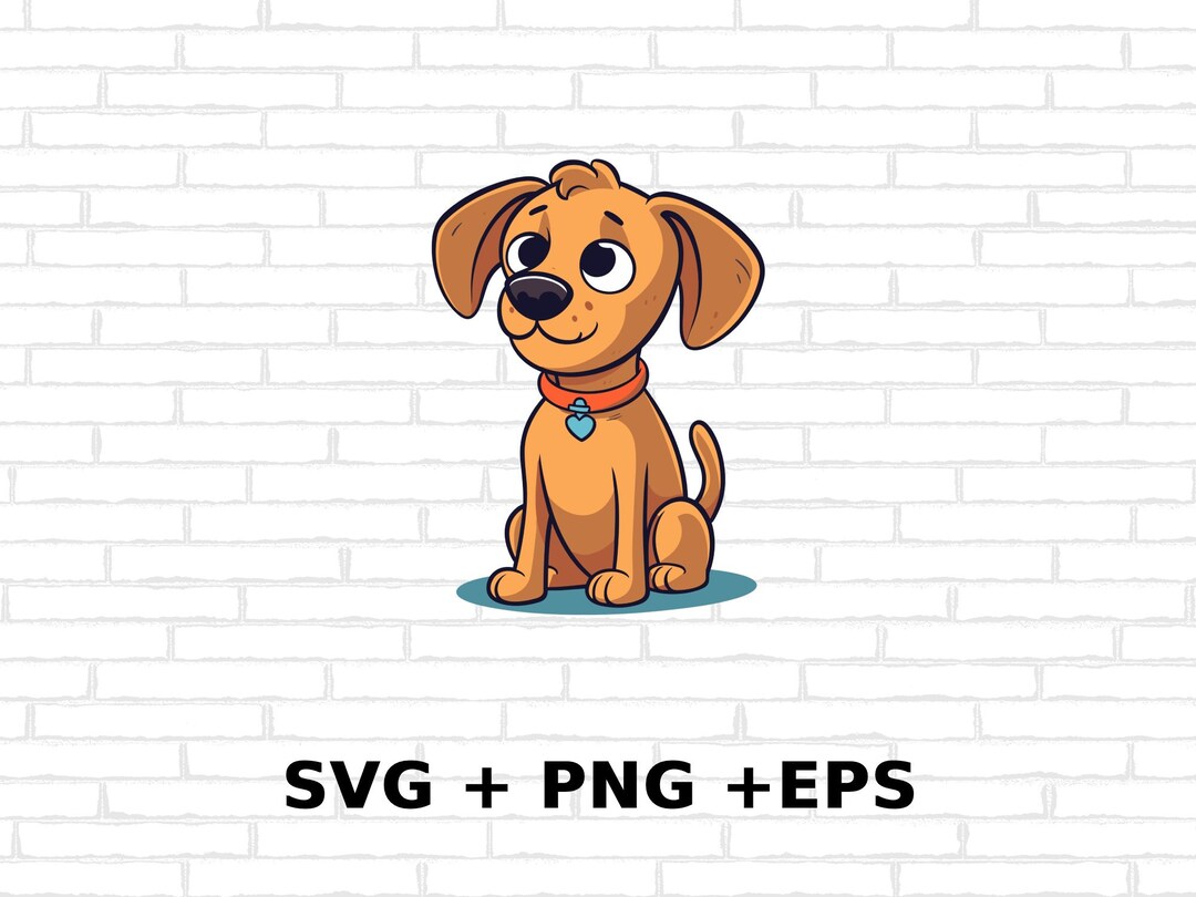 INSTANT Download. Cute Dog Cartoon SVG PNG & Eps, Commercial Use ...