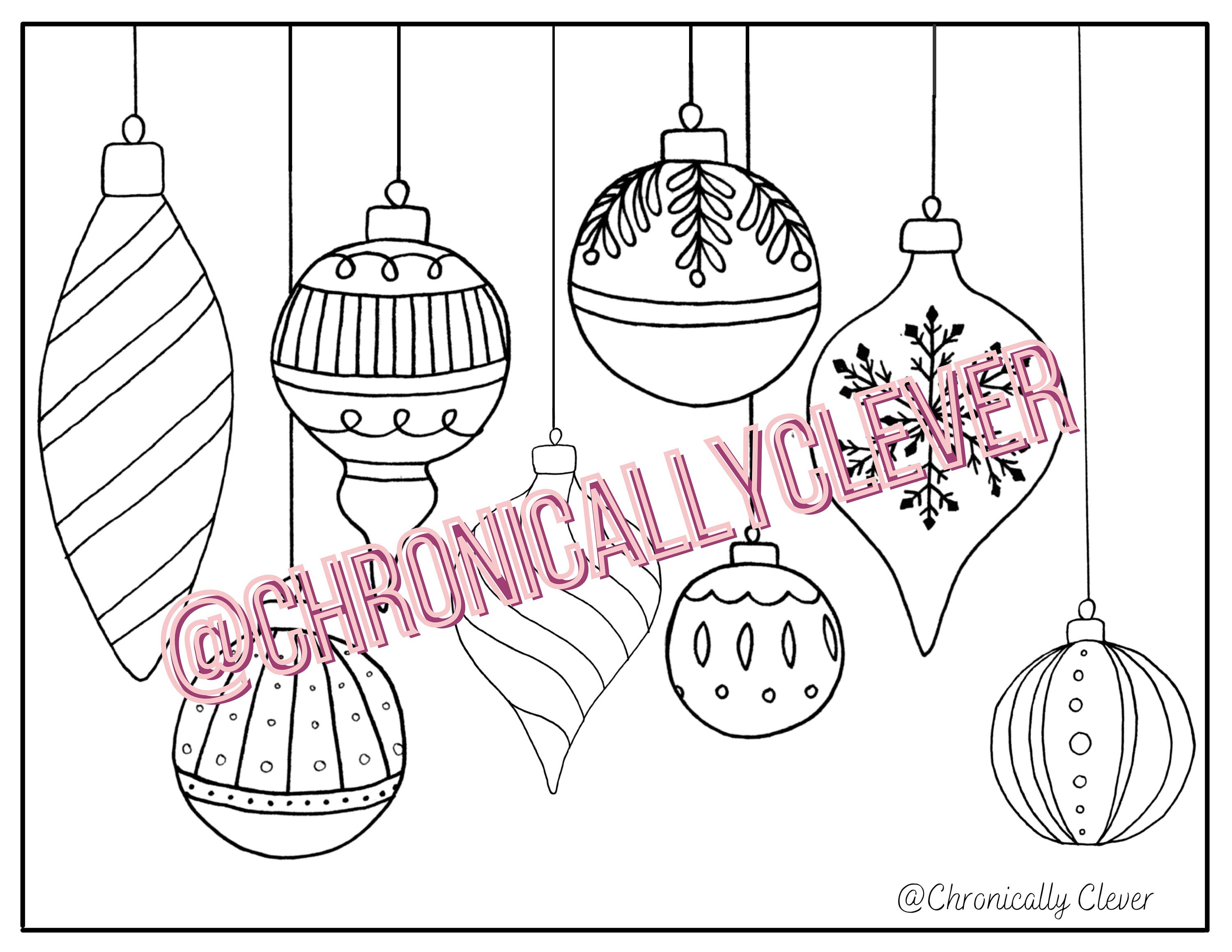 Christmas Colouring | Christmas Decorations | Christmas Balls ...