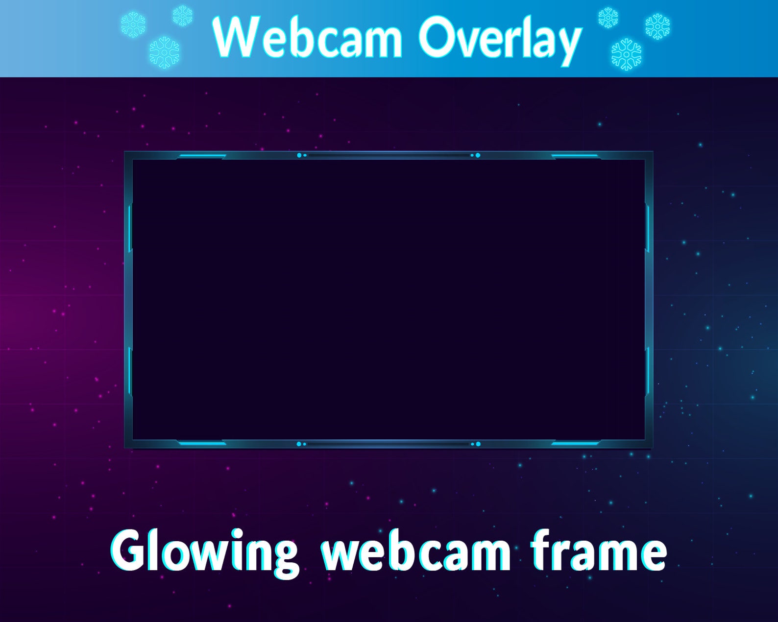 Glowing Webcam Frame Overlay for Streaming | Etsy