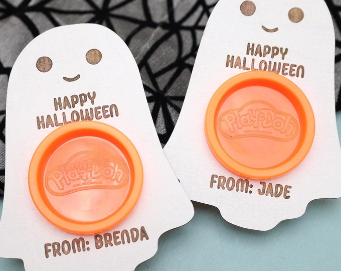 Ghost Playdough Holder, Halloween Classroom Gift Tags, School Class ...