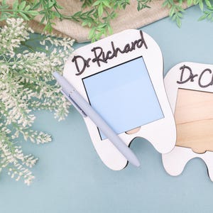 Custom Tooth-shaped Sticky Note Holder, Dental Stationery, Custom ...