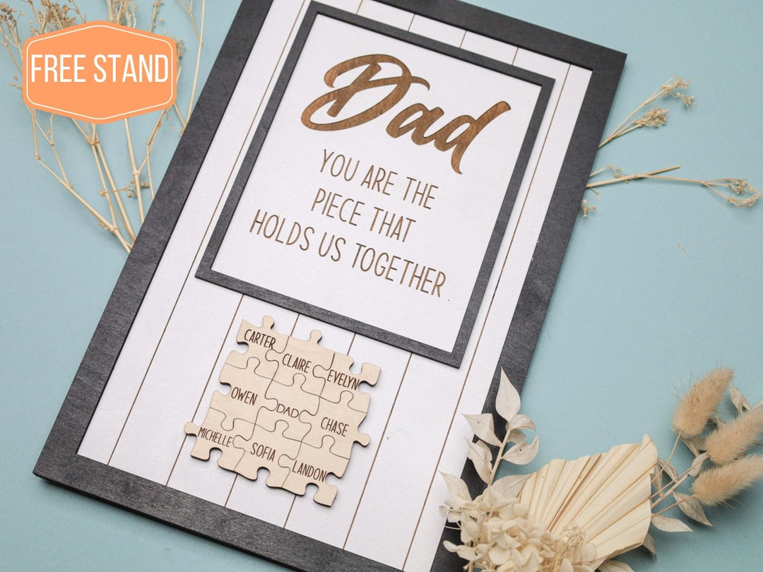 Dad Puzzle Pieces, Fathers Day Gift,personalized Gift,gift for Him ...