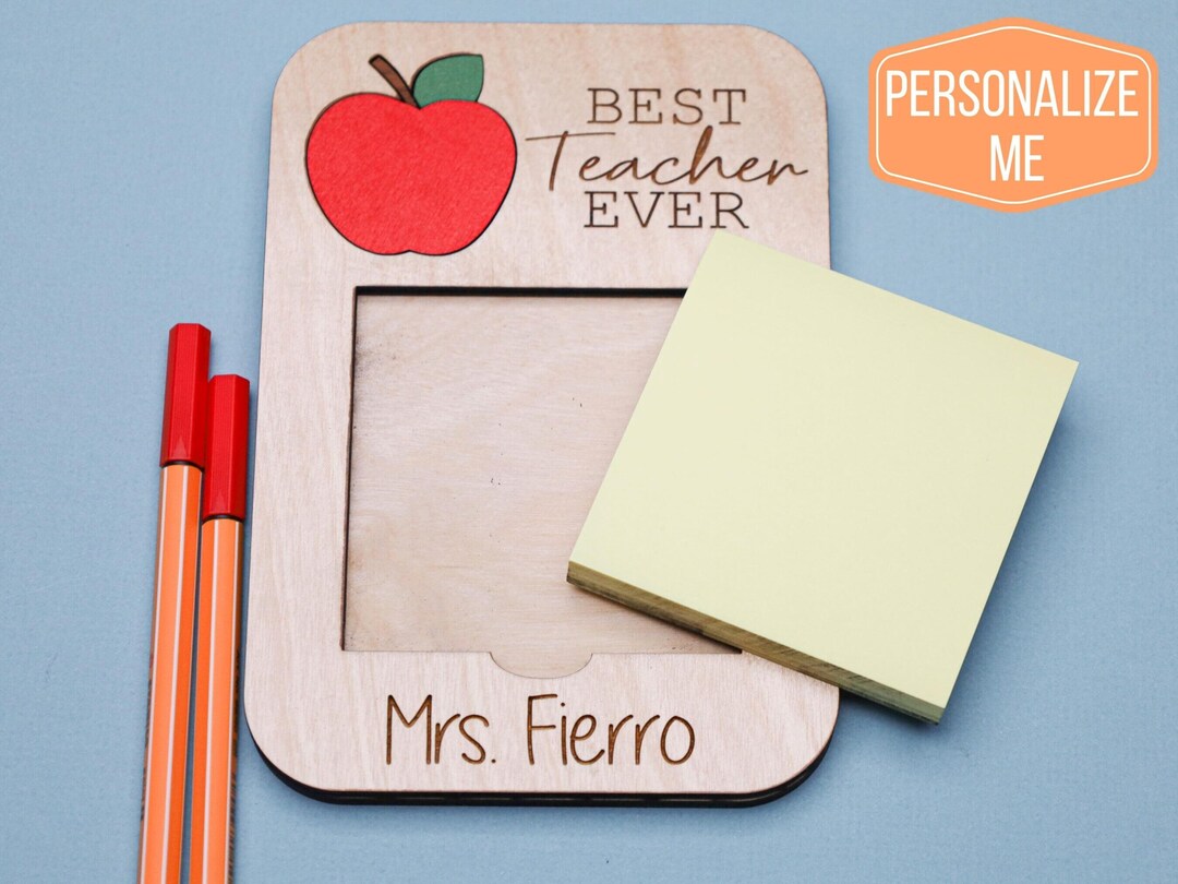Personalized Teacher Sticky Note,teacher Gifts,teacher Appreciation ...