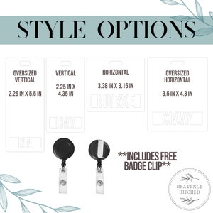 Custom Badge Buddy ID Holder, ID Badge Holder, Security Badge Buddy ...