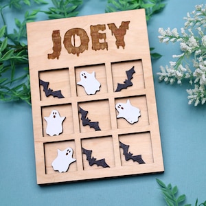 Spooky Tic Tac Toe, Boo Basket Stuffer, Halloween Activity for Kids ...