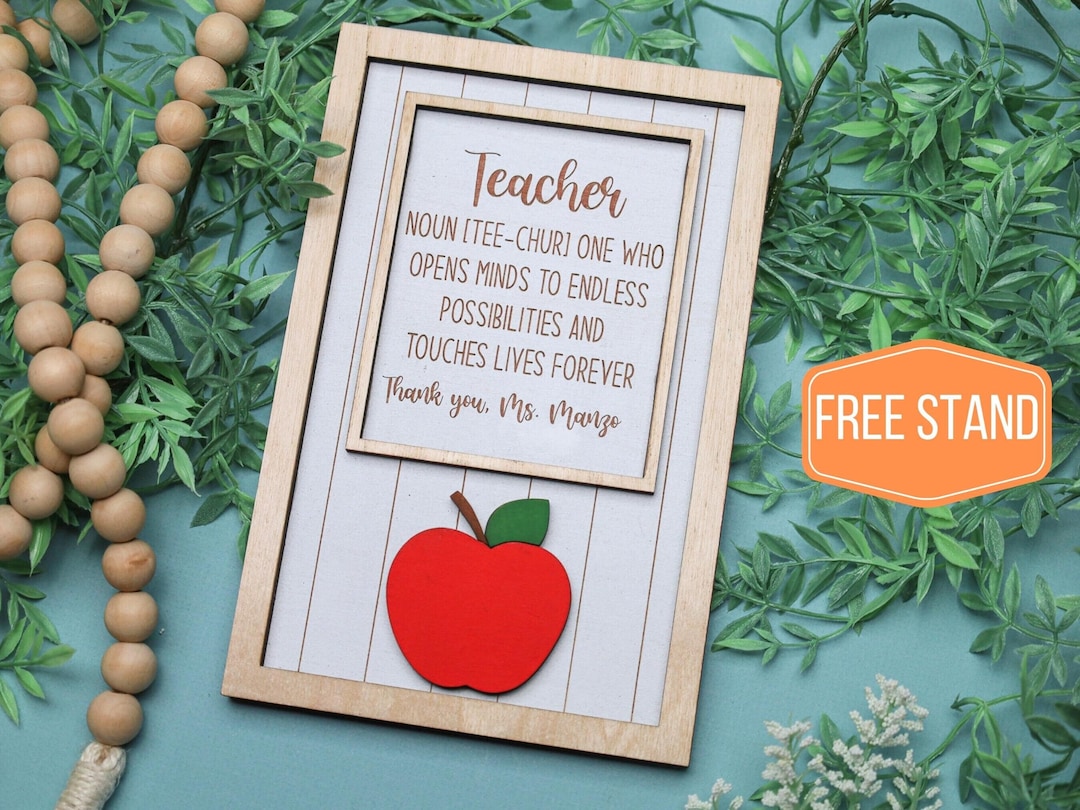 Teacher Gifts,teacher Appreciation,teacher Wood Sign,personalized Sign ...