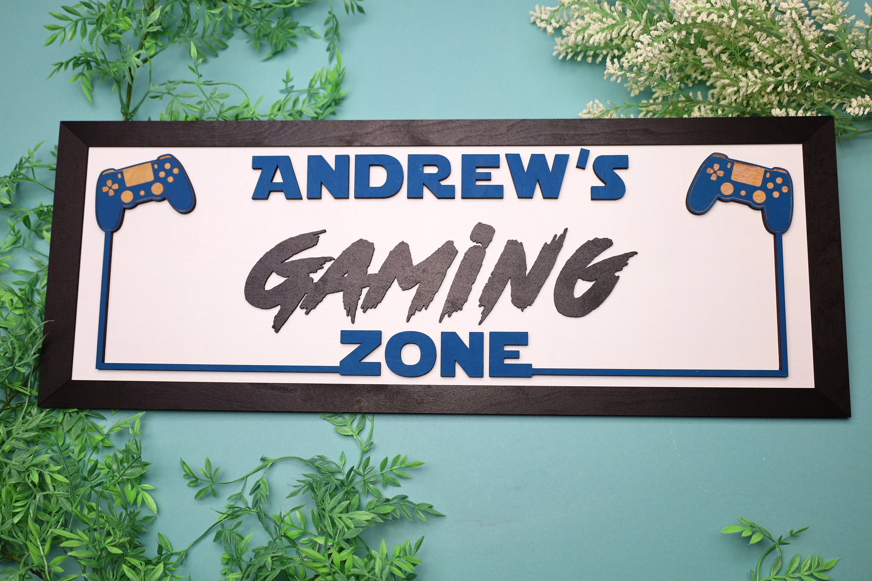 Gifts for Gamers,gamer Party Decorations,game Controller Name Sign ...