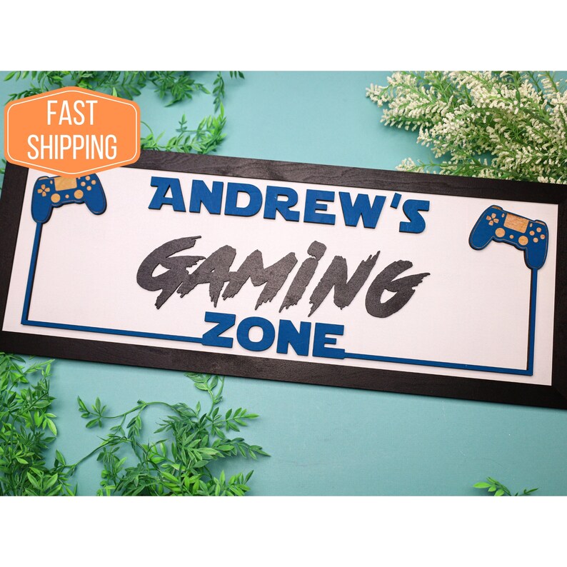 Gifts for Gamers,gamer Party Decorations,game Controller Name Sign ...