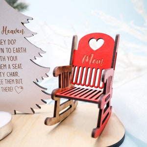 Christmas Memorial Gift,save A Chair Holiday Decor,sympathy Gifts,loss ...