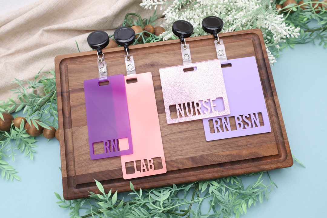 Custom Badge Buddy ID Holder, Healthcare Badge Buddy, Work ID Badge ...