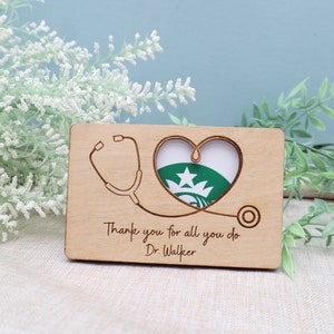 Doctors Day Gift, Custom Gift Card Holder, Gift for Doctor, Doctor ...