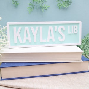 Personalized Library Street Sign, Gift for Book Lover, Bookish Decor ...