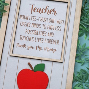 Teacher Gifts,teacher Appreciation,teacher Wood Sign,personalized Sign ...