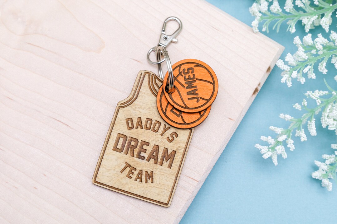 Basketball Dad Keychain, Personalized Keychain, Father's Day Gift, Gift ...