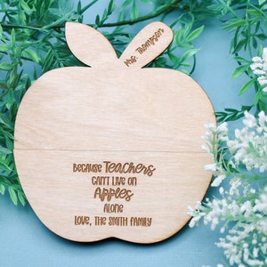 Teacher Appreciation Gift, Teacher Gift Card Holder, Apple Gift Card ...