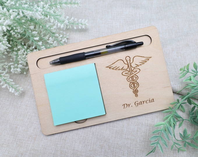 Nurse Custom Gift Doctor Gift Doctors Assistant Gift Sticky Note Holder ...