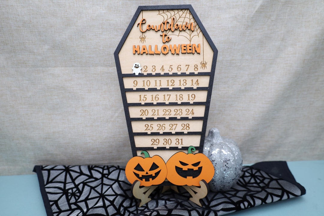 Halloween Countdown Calendar, Countdown to Halloween Calendar With ...