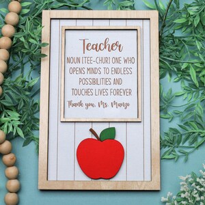 Teacher Gifts,teacher Appreciation,teacher Wood Sign,personalized Sign ...